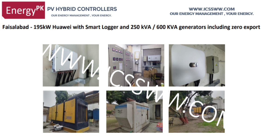 PV Diesel Hybrid Controller in Faisalabad Pakistan for Huawei 195KW and ...