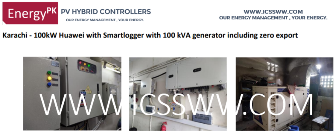 PV Genset Hybrid Controller in Khariyaan Pakistan for Huawei 100KW and ...