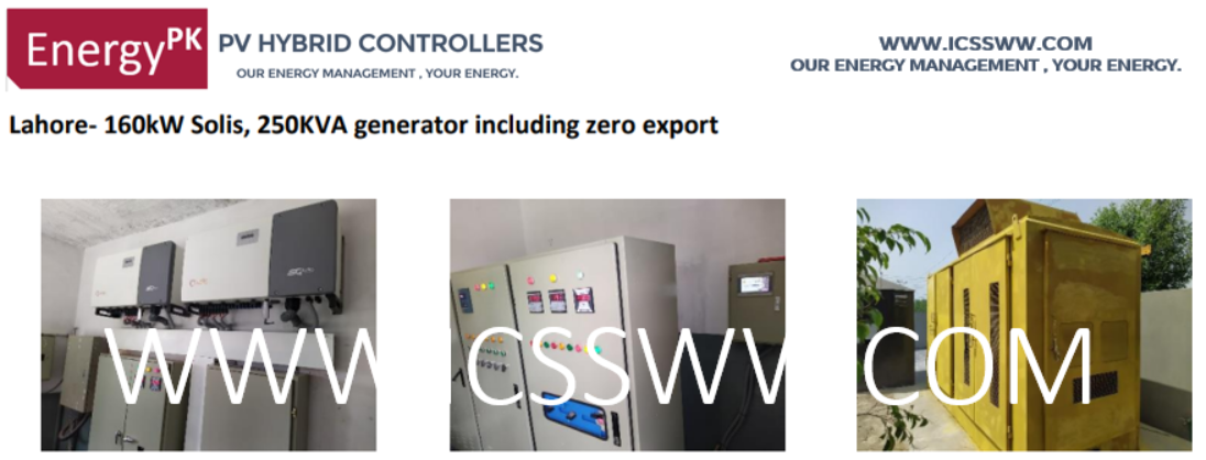 PV Diesel Hybrid Controller in Faisalabad Pakistan for Solis 160 KW and ...