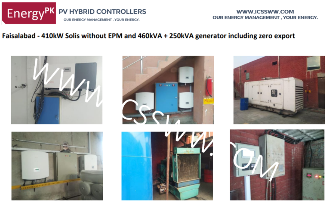 PV Diesel Hybrid Controller in Faisalabad Pakistan for Solis 410KW and ...
